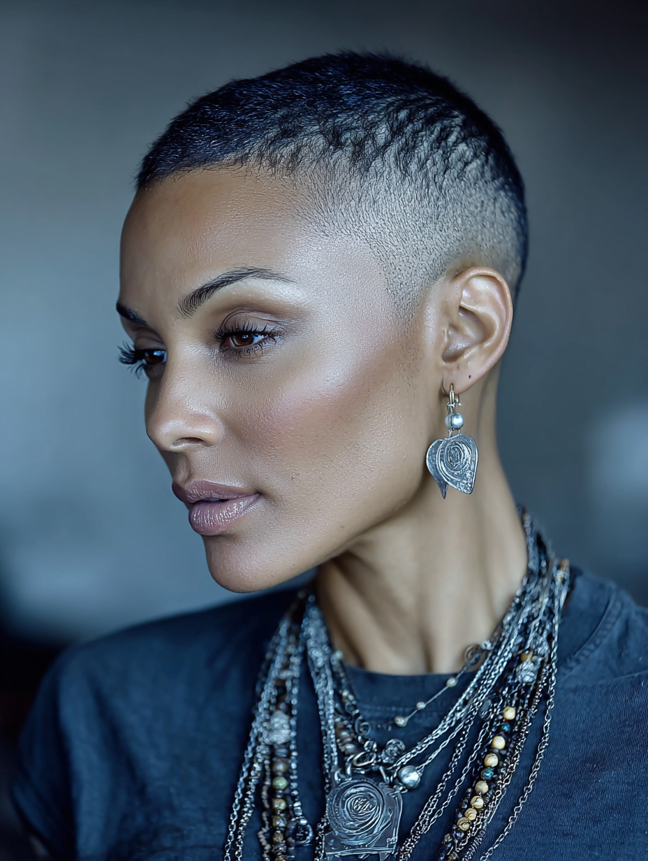 Short Fade Haircut for Black Women: Ultimate Guide to Bald Fade Styles ...